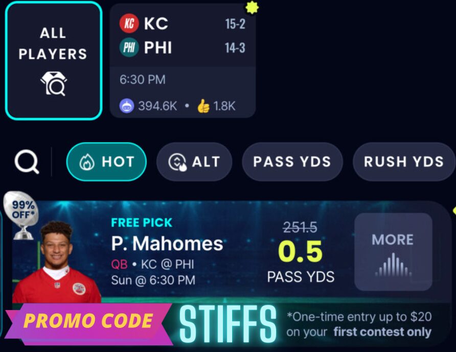 Sleeper Promo Code STIFFS: Best Bonus + Mahomes Free Winner Today ...